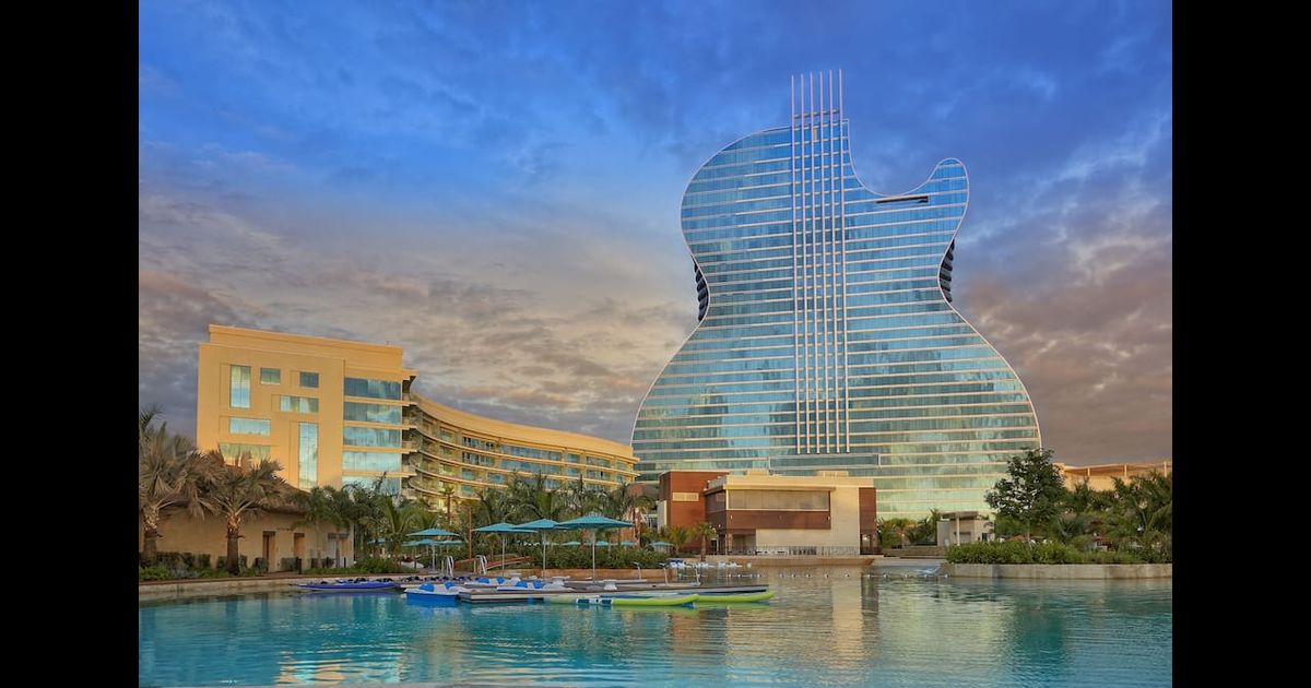 The Oasis Tower at Seminole Hard Rock in Hollywood, the United States ...